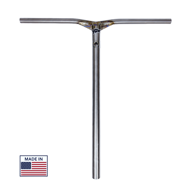 The Flight w/ hole - Titanium (Oversized) - YGW Pro Scooter Bar